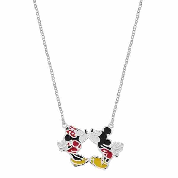 Colar Disney Minckey & Minnie Esmalte Beijo AG030C1 - Teles - Joias e ...
